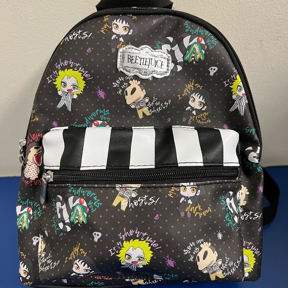 Bags | Beetlejuice Chibi Characters 12 Inch Mini Backpack Brand New ...